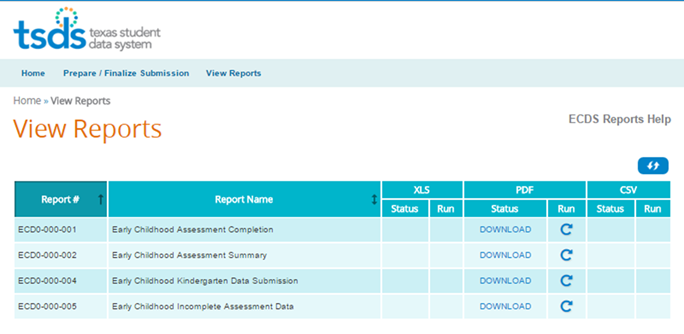 Early Childhood Data System | TSDS